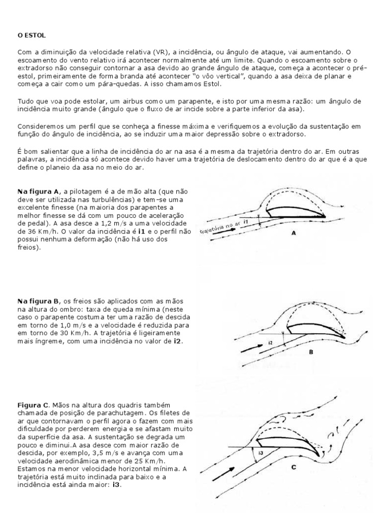 O Estol - Sustentação e Arrasto | Download grátis PDF | Sustentação ...