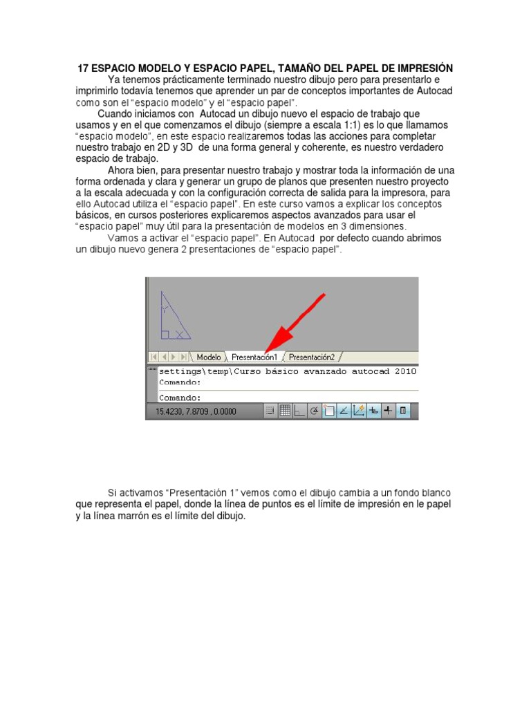 17 Espacio Modelo y Espacio Papel | PDF | Ventana (informática) | Dibujo