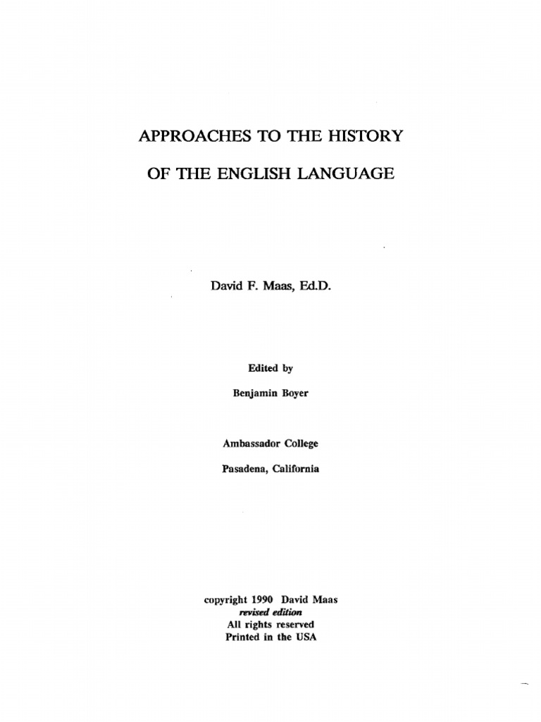 Approaches To The History of The English Language20130709 - 12392827 ...