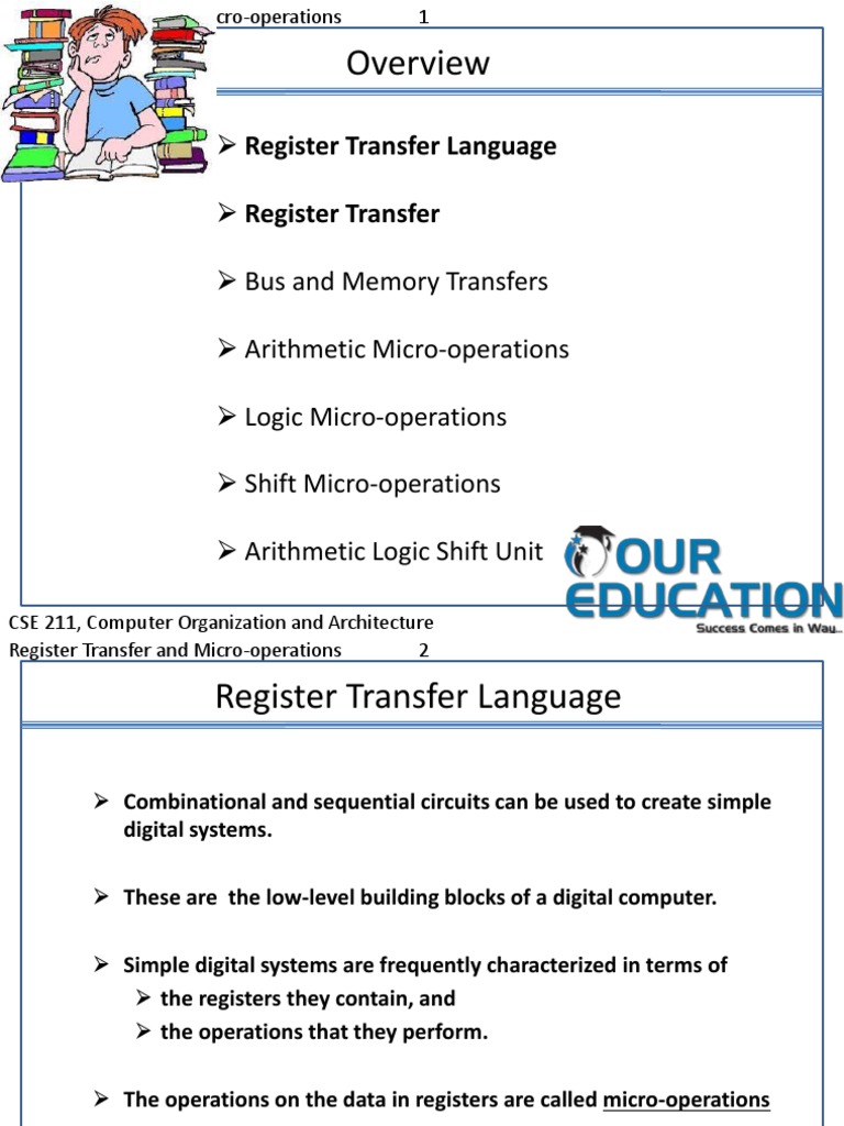 Register Transfer Language and Register Transfer | PDF | Digital ...