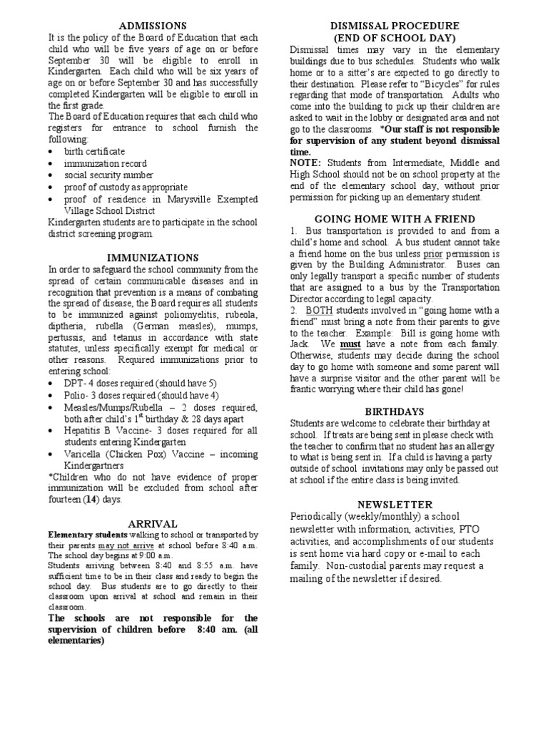 0607 Student Handbook | PDF | Search And Seizure | Clothing