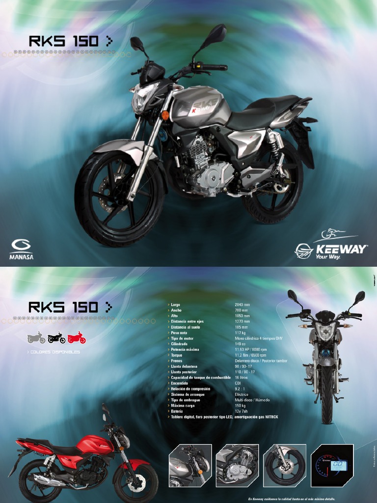 Ficha Tecnica Keeway RKS 150 | PDF