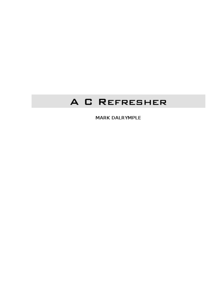 C Refresher | Download Free PDF | C (Programming Language) | Data Type