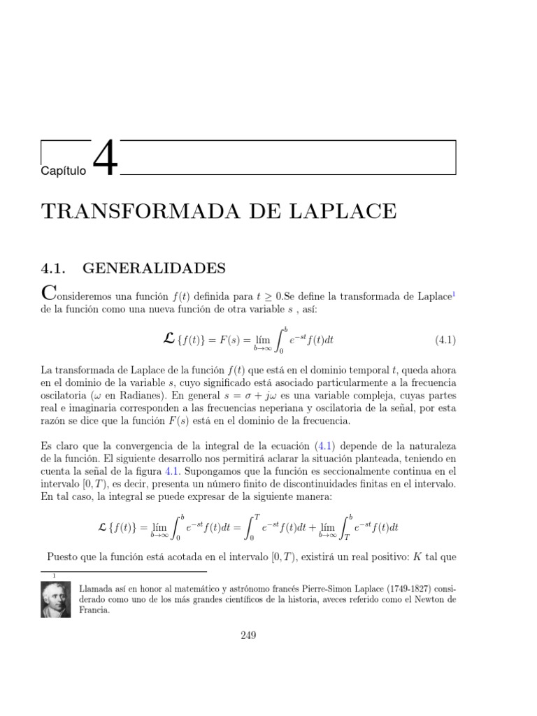 Transformada de Laplace: Fundamentos y Propiedades | PDF | Transformada ...