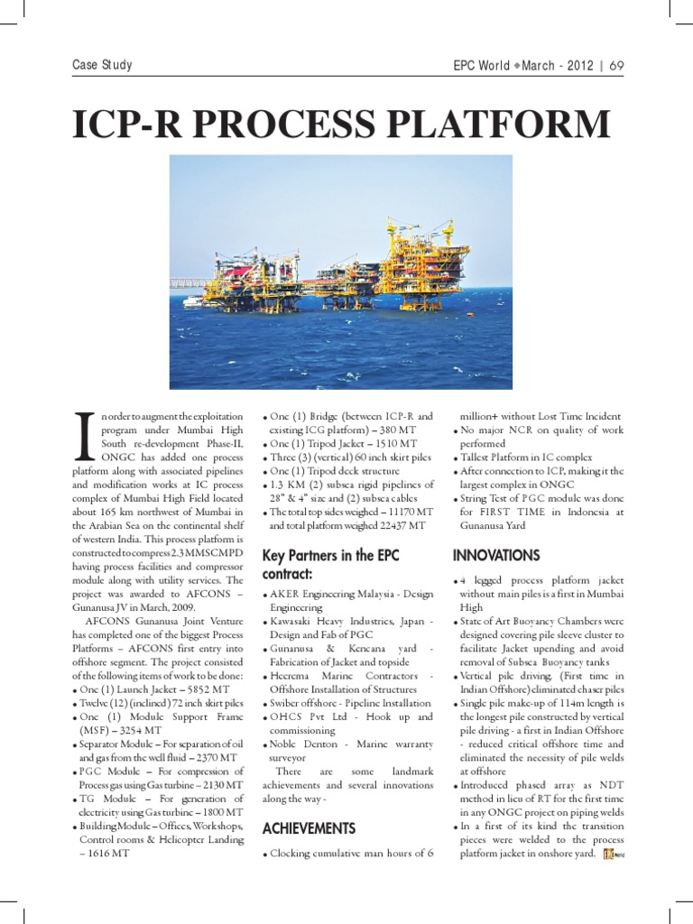 Icp-R Process Platform: Case Study EPC World March - 2012 | PDF ...