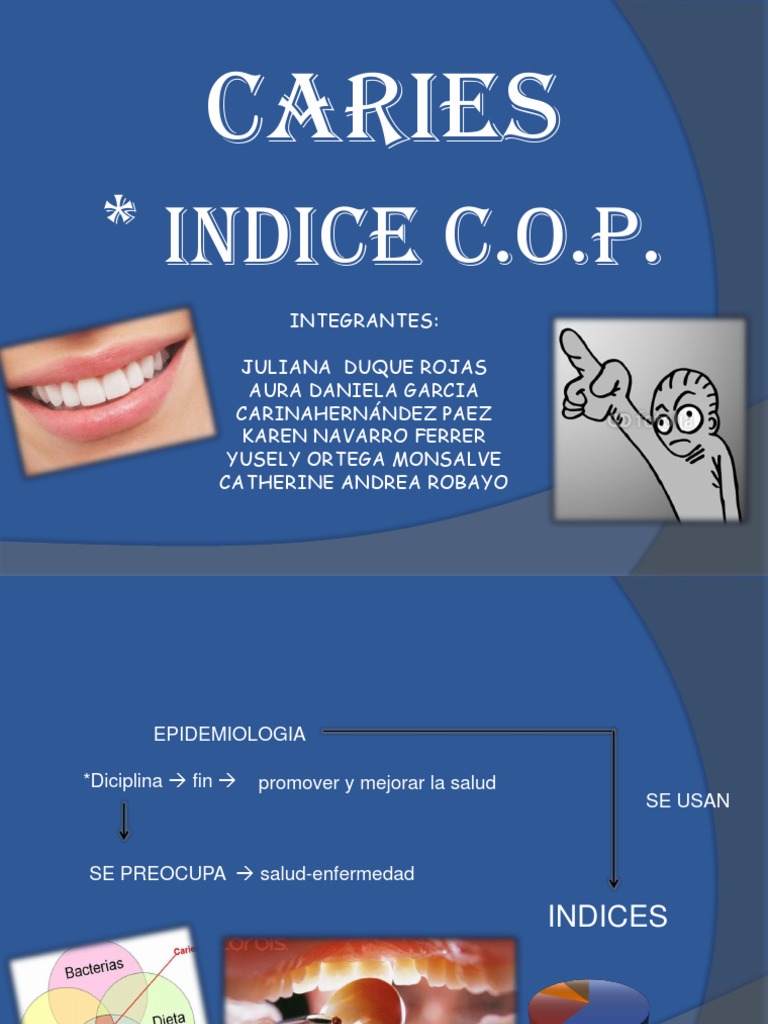 Indice Cop | PDF | Diente humano | Ramas de Odontología
