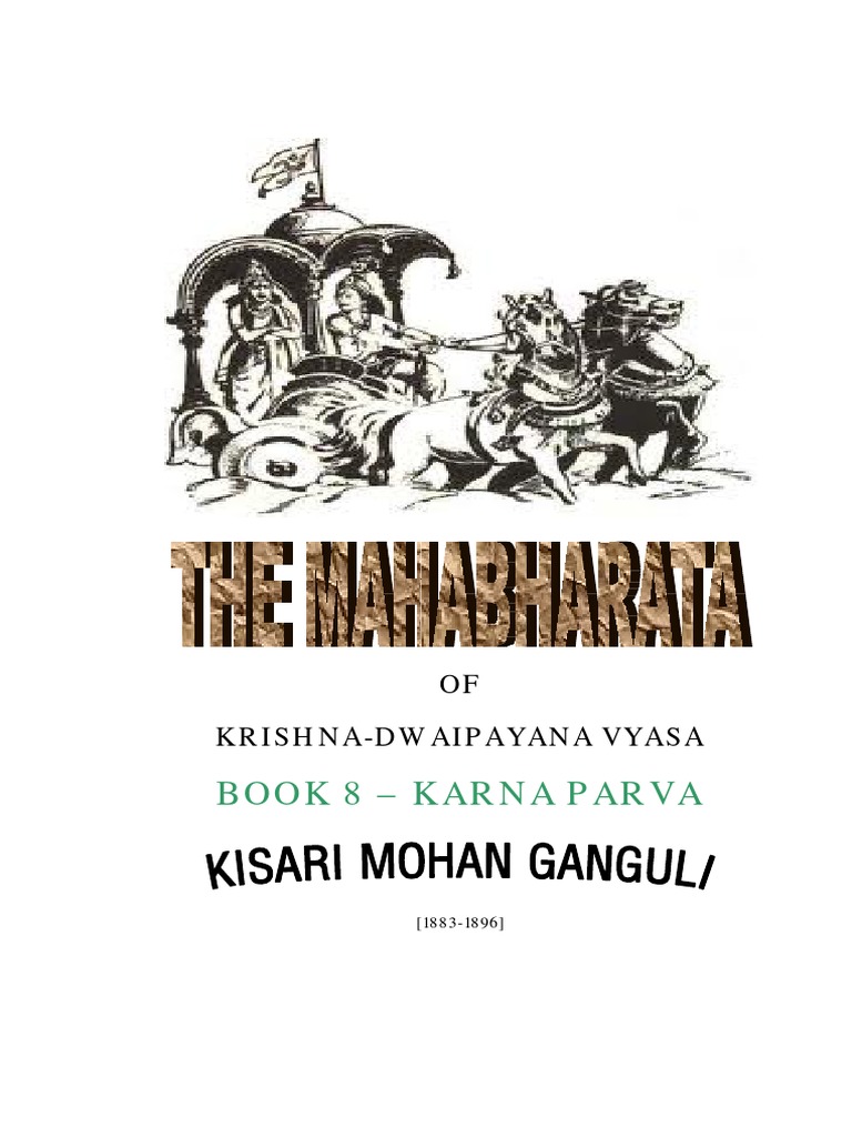 Mahabharata Book 8 Karna Parva | PDF | Mahabharata | Vaishnava Texts