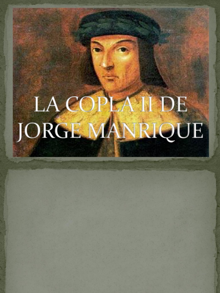 La Copla II de Jorge Manrique | PDF