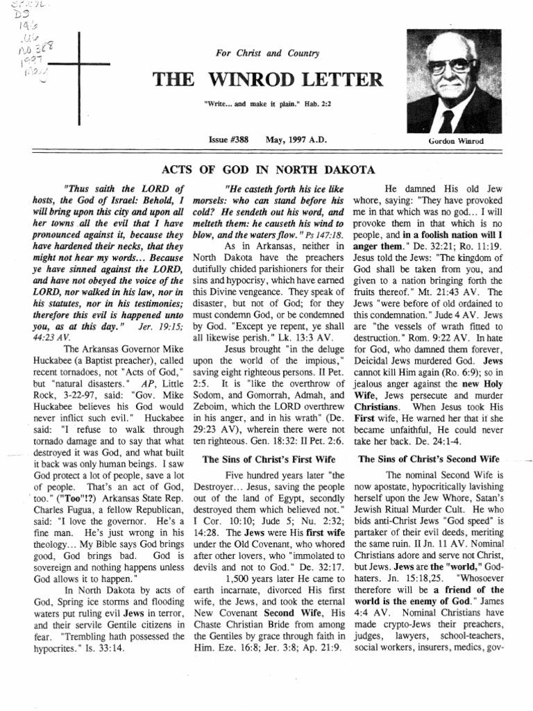 The Winrod Letter | PDF | Acts Of The Apostles | Paul The Apostle