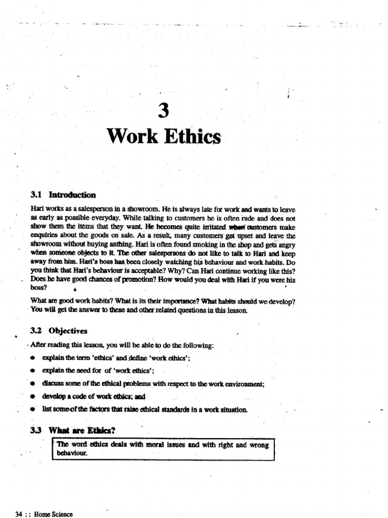 Work Ethics | PDF