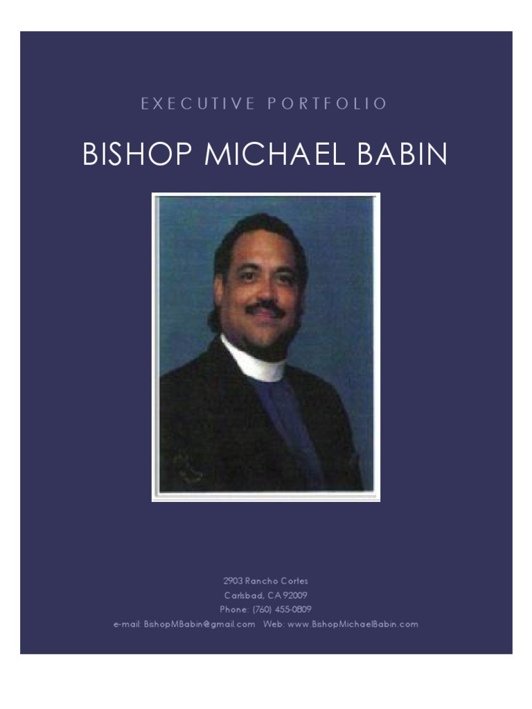 Portfolio For Bishop | PDF | Christian Denominational Families ...