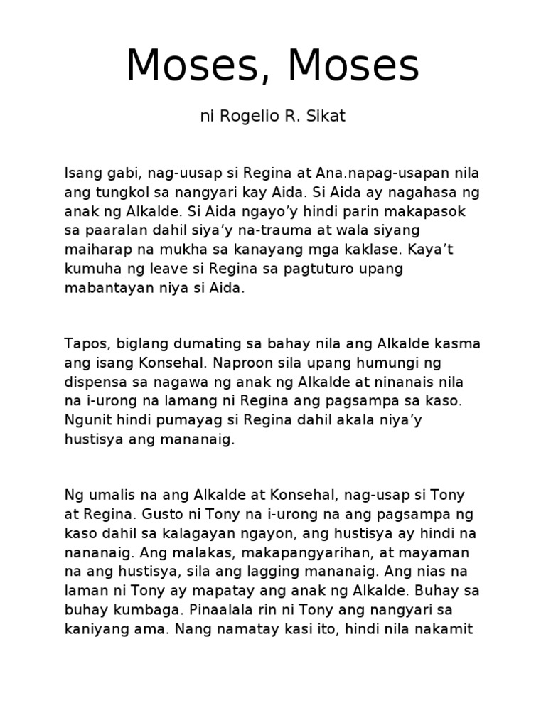 Moses Moses | PDF