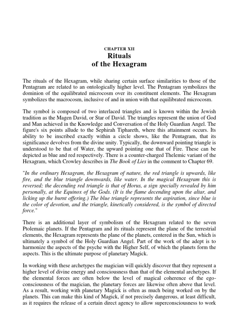 Chapter Xii Rituals | PDF | Magick (Thelema) | Thelema