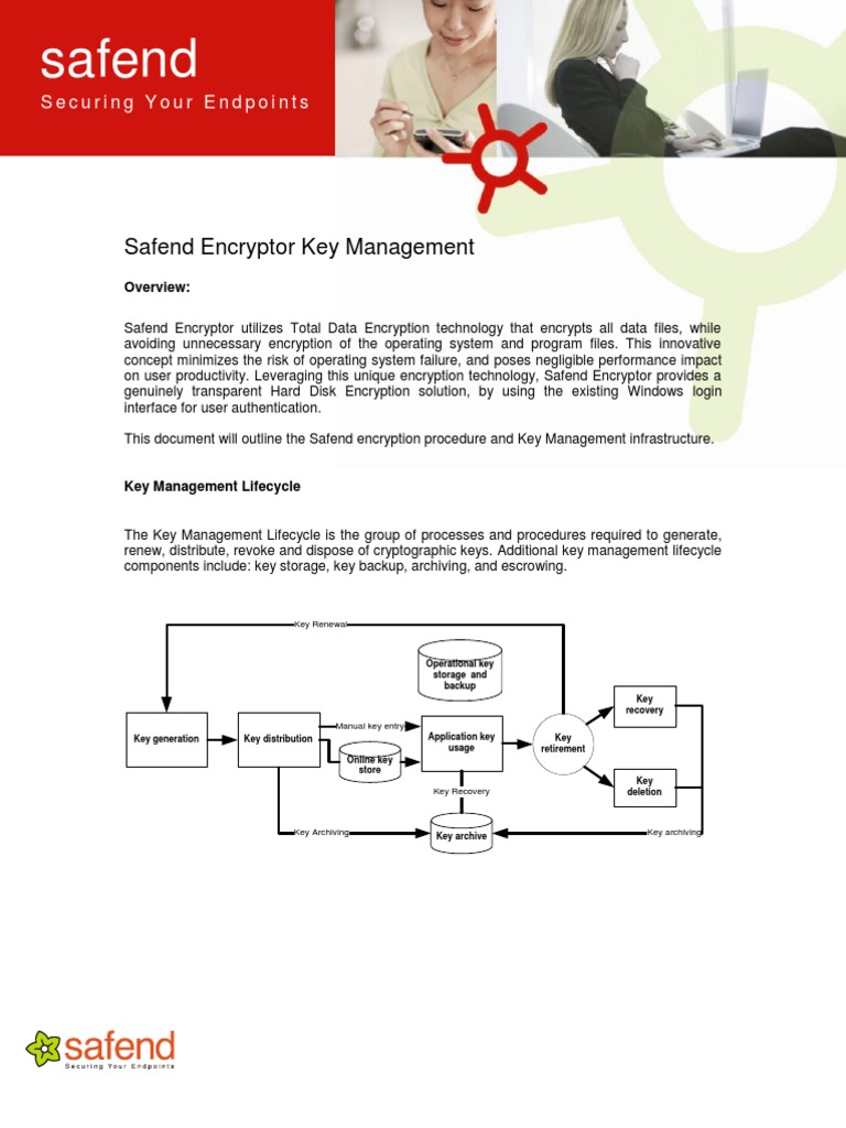 Safend Encryptor Key Management | PDF | Key (Cryptography) | Backup