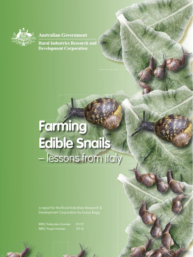 Snail Farming Australian Goverment | PDF
