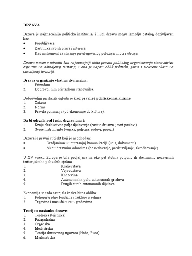 DRZAVA | PDF