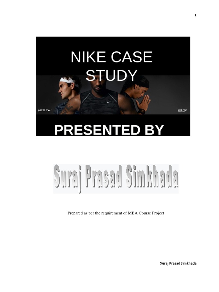 A Case Study On Nike | PDF | Nike | Brand