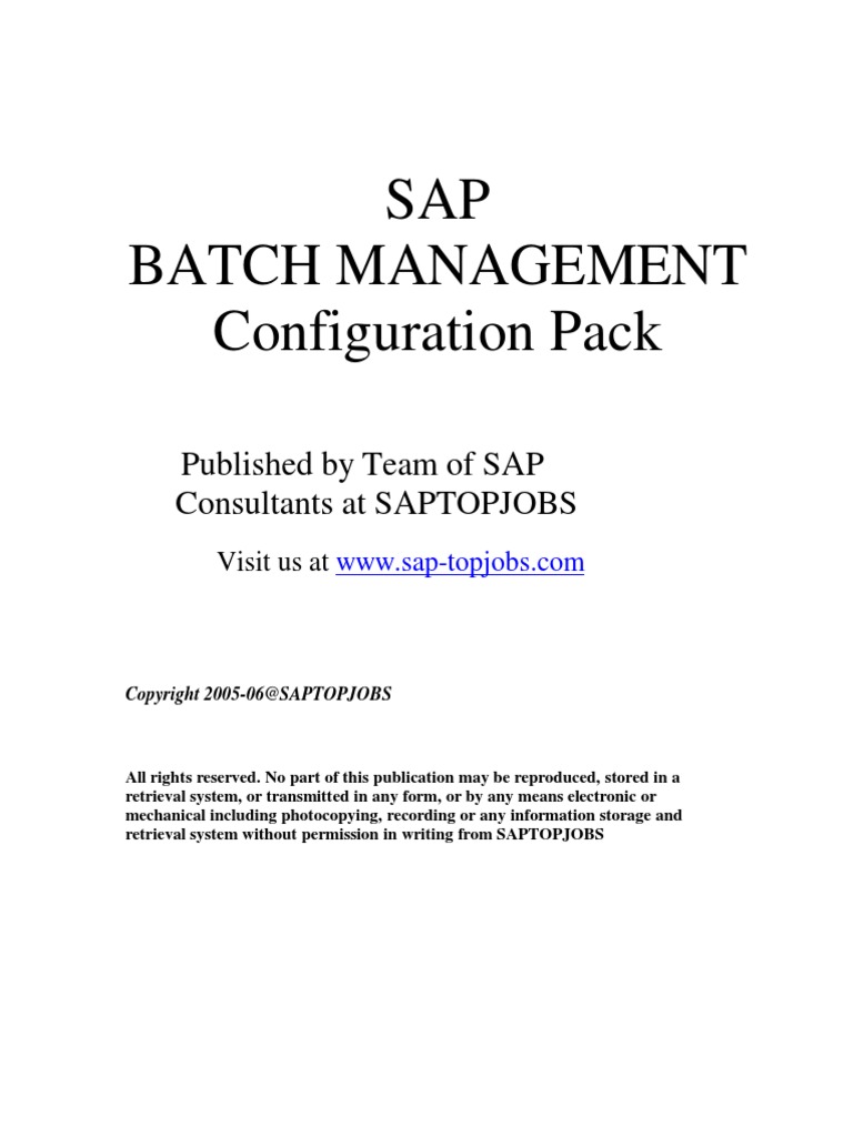 Batch Management | PDF | Shelf Life | Warehouse
