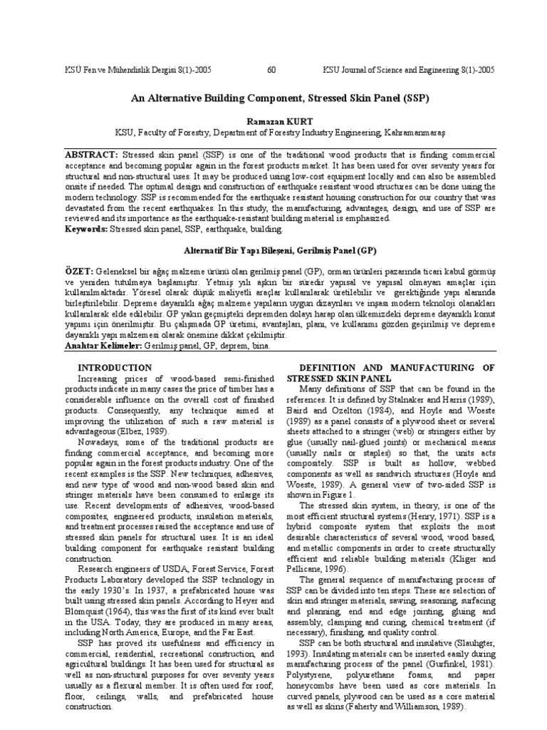 Prestressed Wood Panels | Download Free PDF | Plywood | Adhesive