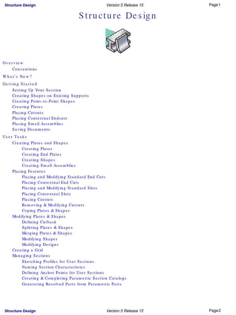 Catia Structure Design | PDF | Icon (Computing) | Computer File