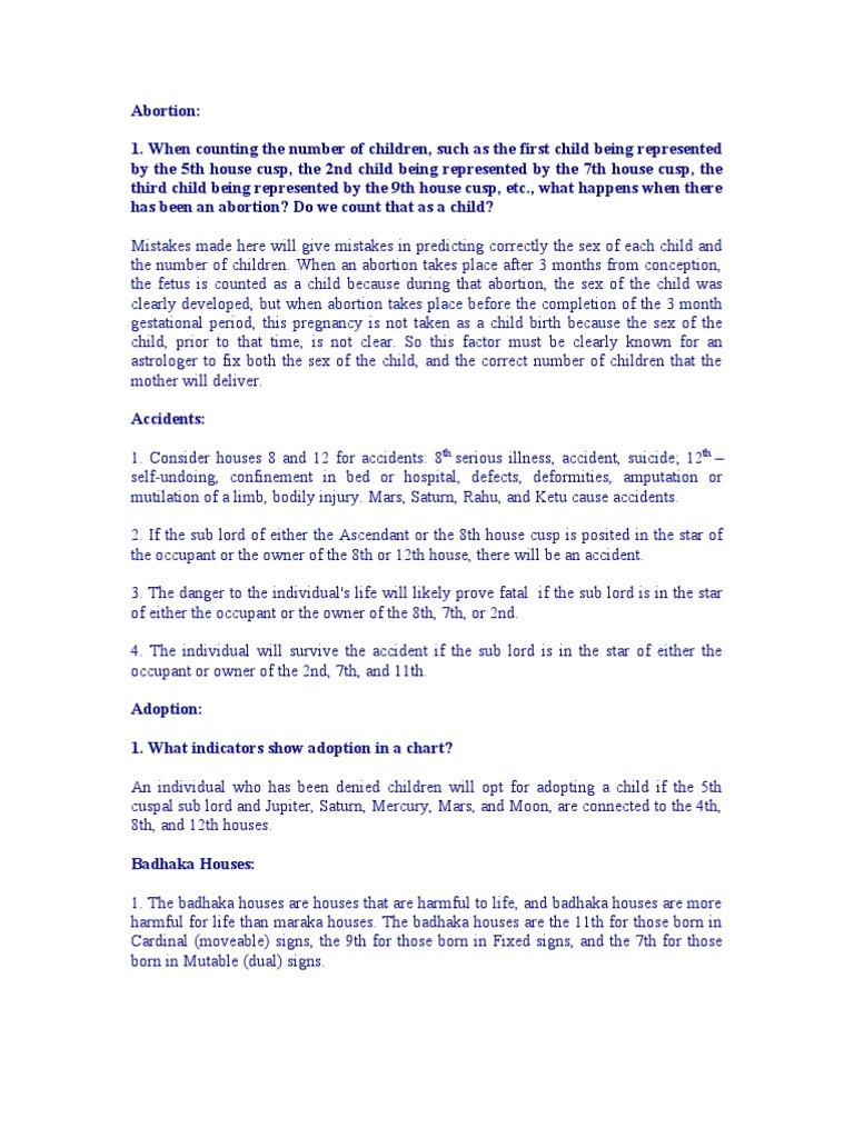 KP Simple Rules | PDF | Astrological Sign | Planets In Astrology