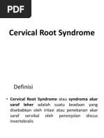 Cervical Root Syndrome | PDF