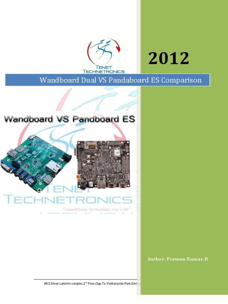 Wandboard Dual vs Pandaboard ES Comparison | PDF | Computer Engineering ...