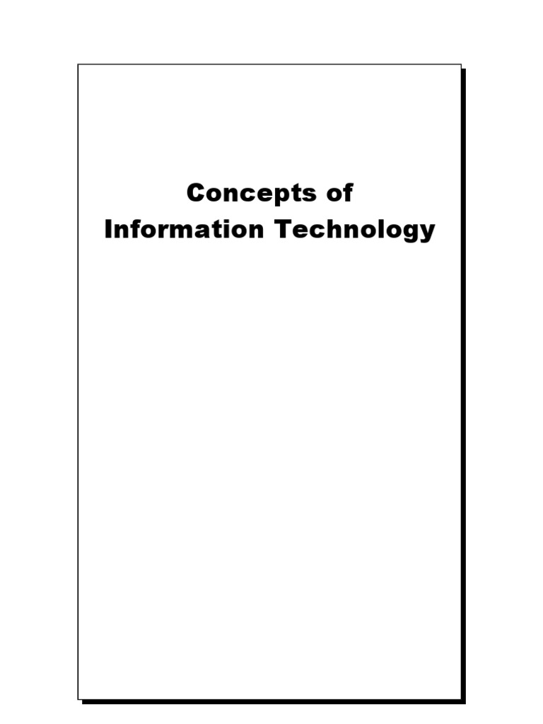 Module 1 Information Technology | PDF