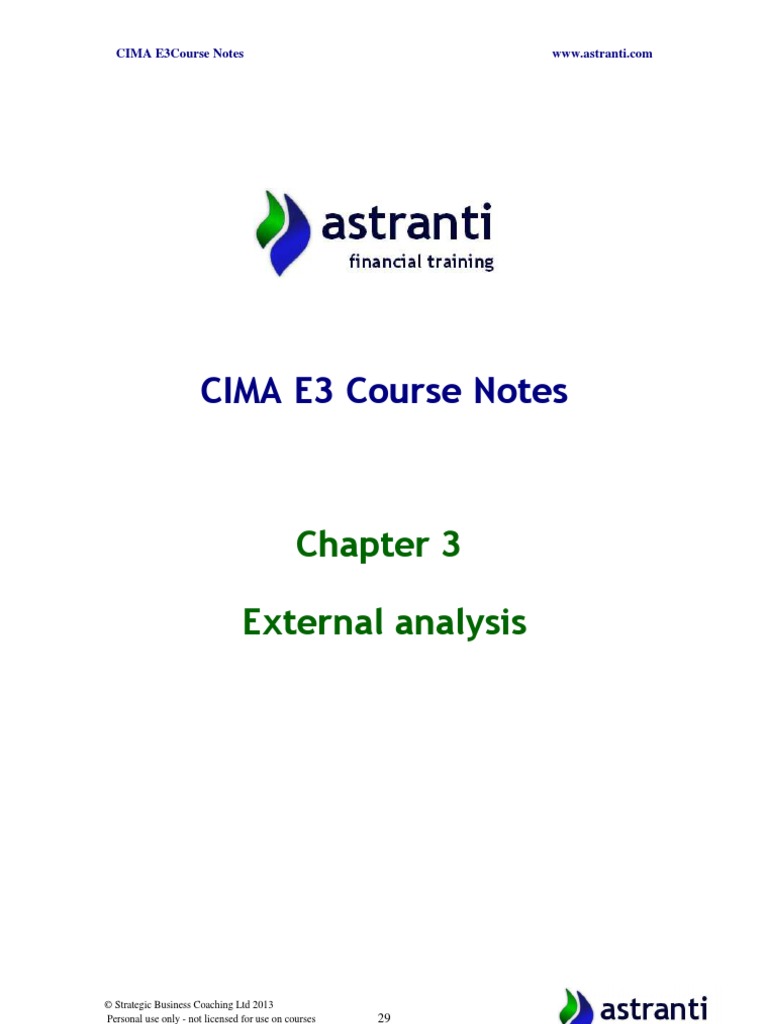 CIMA E3 Notes - Enterprise Strategy - Chapter 3 PDF | PDF | Prediction ...