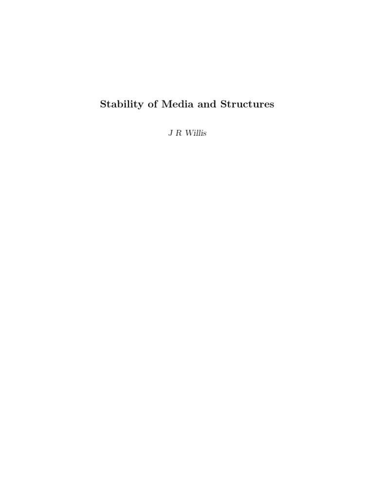 Stability of Structures | PDF | Stability Theory | Eigenvalues And ...