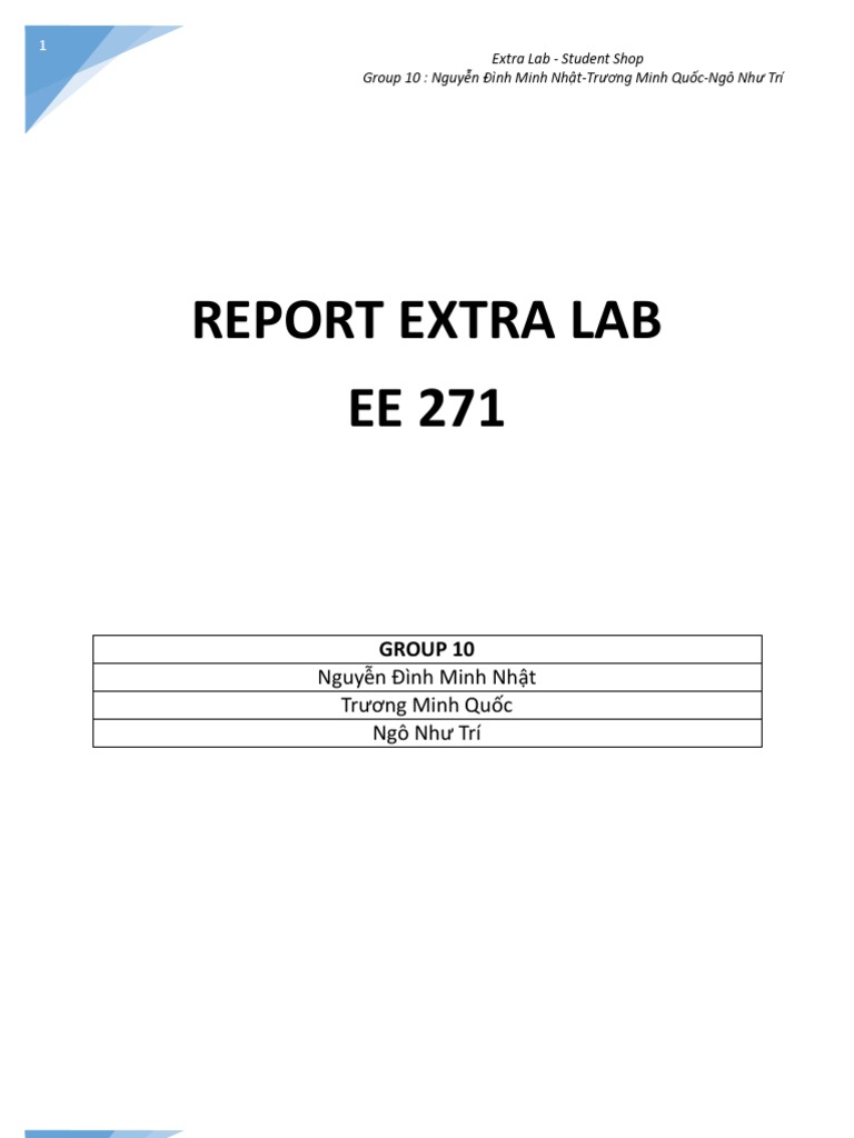 REPORTLAB3 Ee271 | PDF | Digital Technology | Electronics