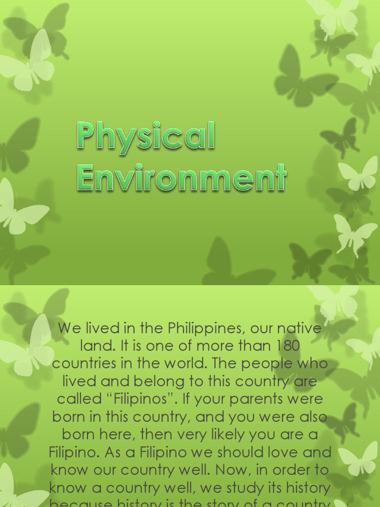 Understanding the Philippine Environment | PDF | Luzon | Philippines