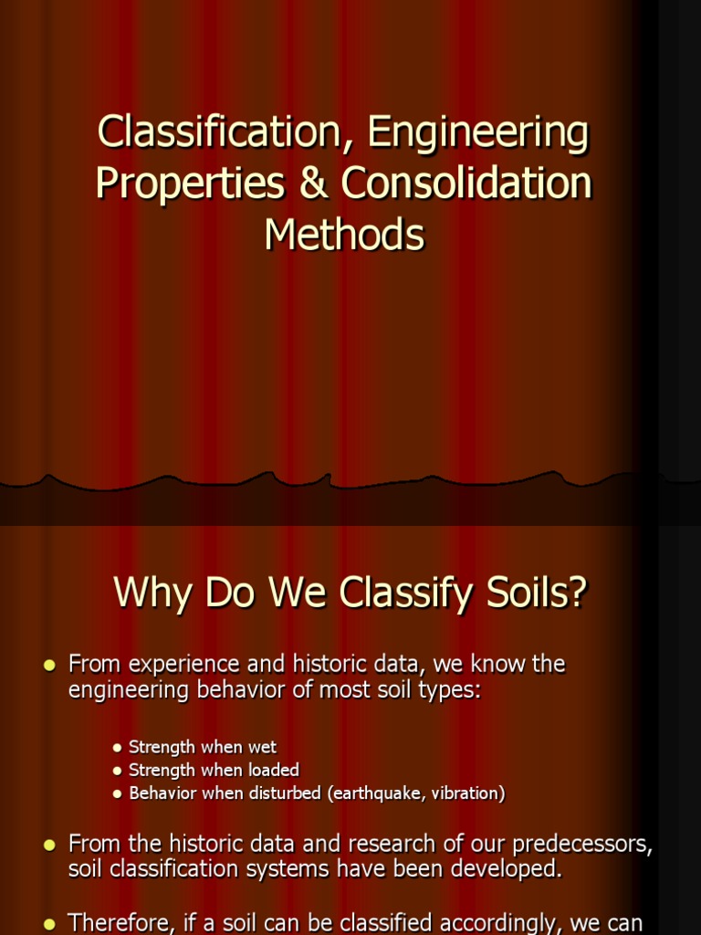 Soil Classification and Engineering Properties | PDF | Silt | Clay