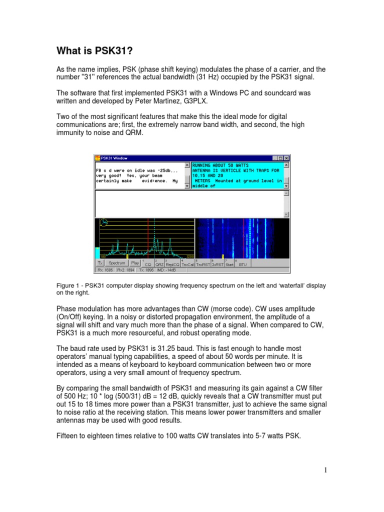 What Is PSK31 | PDF