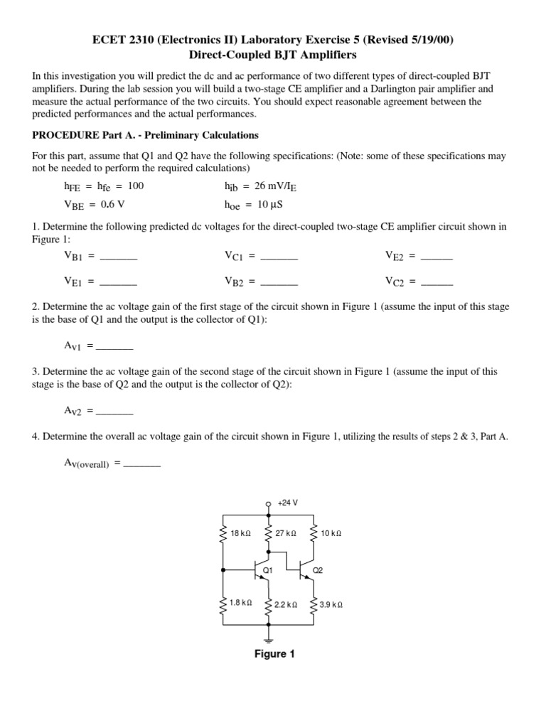 2310 Lab05 | PDF | Amplifier | Computer Engineering
