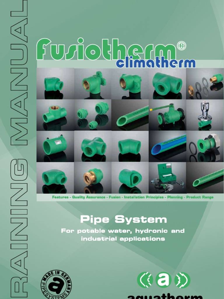Aquatherm Training Manual 2011 | PDF | Pipe (Fluid Conveyance) | Welding