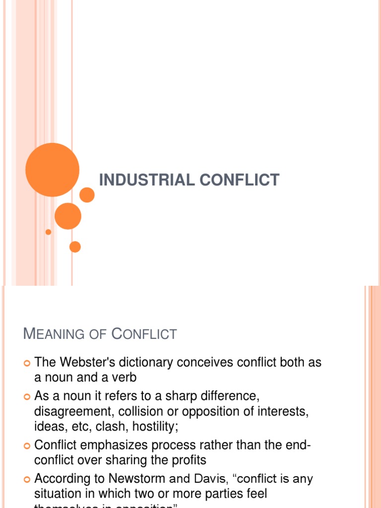 Understanding Industrial Conflict Dynamics | PDF | Conflict (Process ...