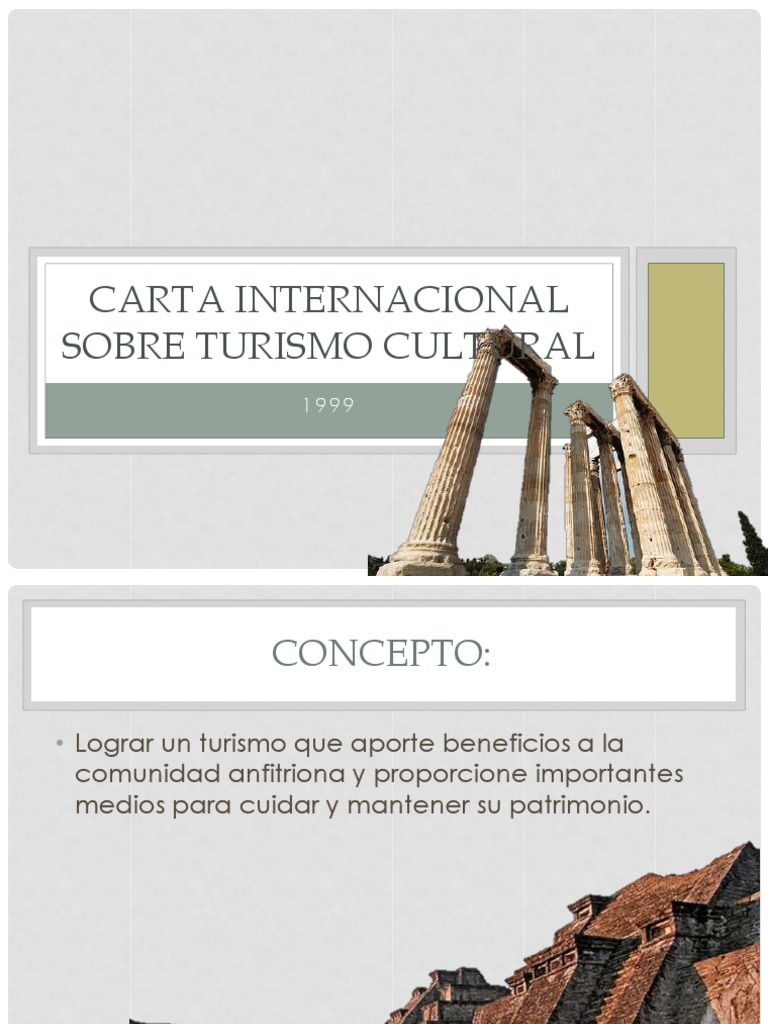 Turismo Cultural y Conservación del Patrimonio | PDF | Turismo | Bienes (Ley)