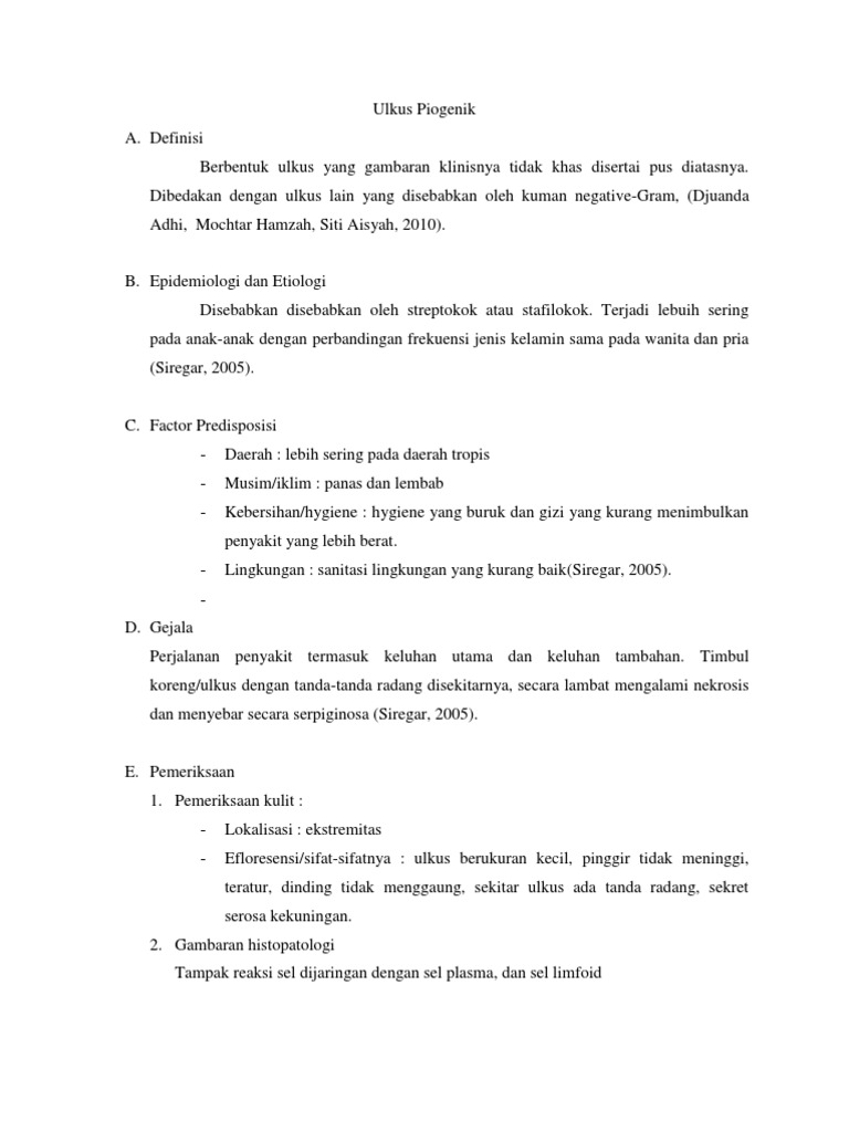 Ulkus Piogenik | PDF