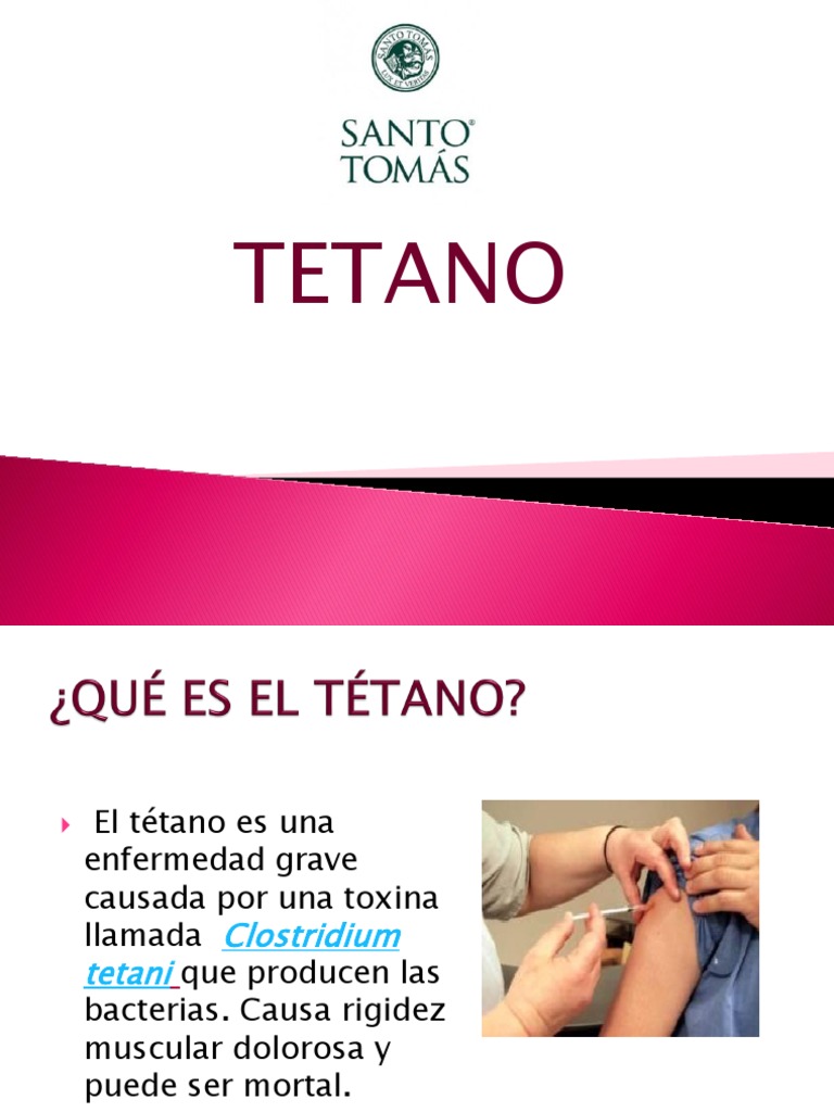 Información esencial sobre el tétano | PDF