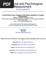 Student Adjustment to College Questionnaire | PDF | Mental Health ...