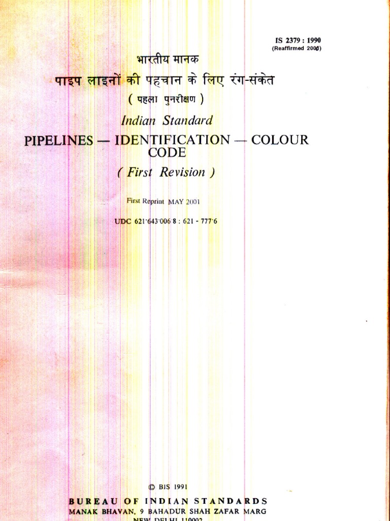 2379 - 1990 Colour Coding | PDF | Pipeline Transport | Pipe (Fluid ...
