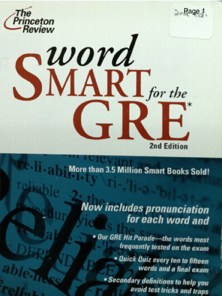Word Smart | PDF | Graduate Record Examinations | Philosophical Methodology