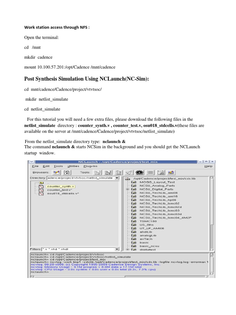 Post Synthesis Simulation Pdf Library Computing Menu Computing 9604
