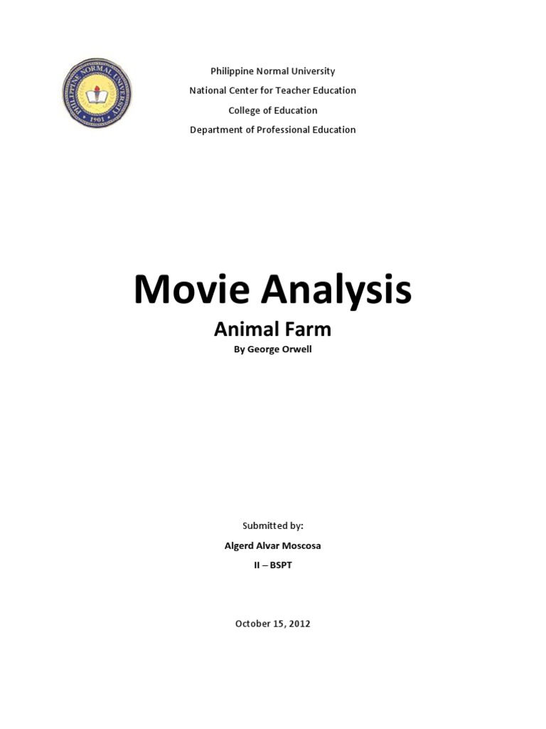 Movie Analysis - Animal Farm | PDF | Political Theories | Politics ...