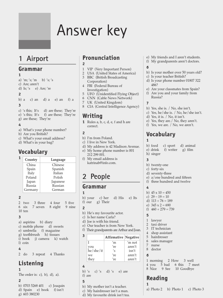 Workbook Answer Key VERDE | PDF | Unidentified Flying Object | Workweek ...