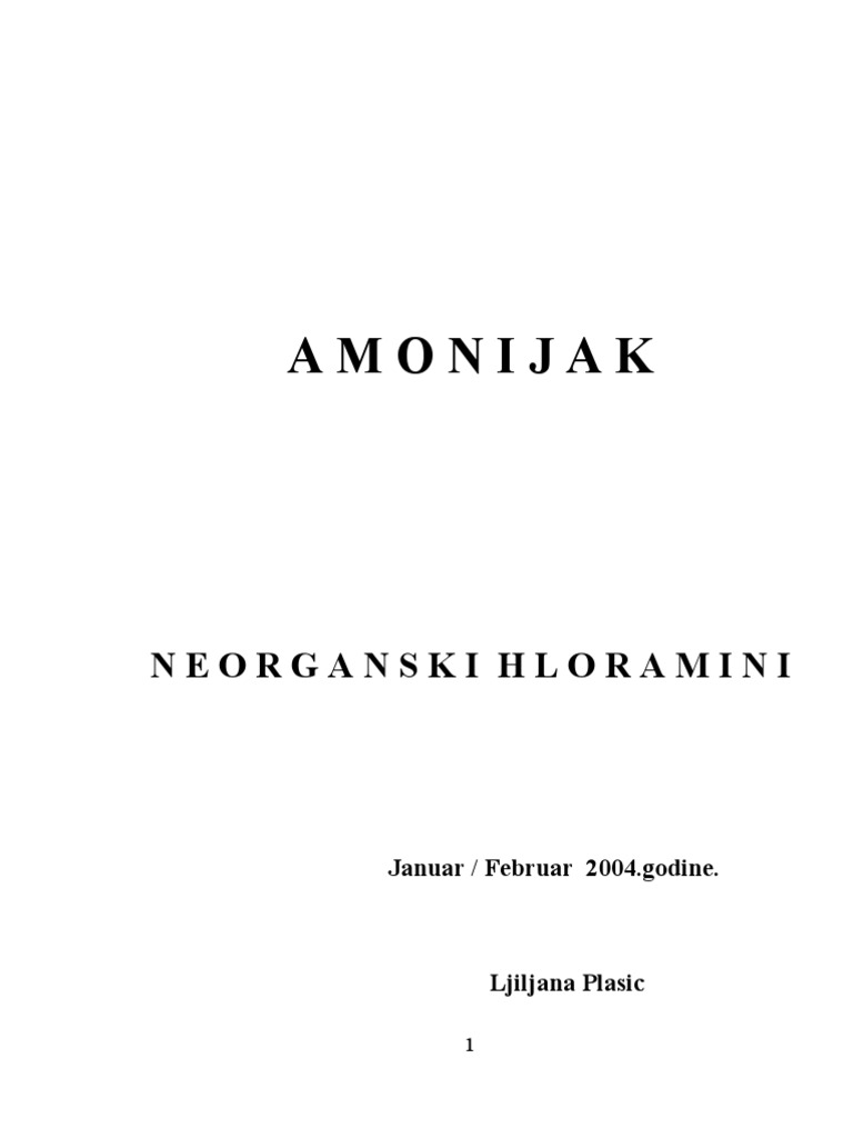 Amonijak | PDF