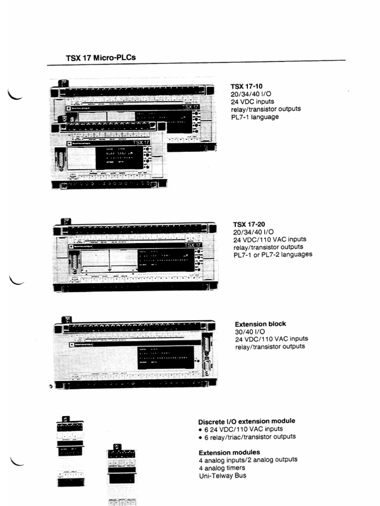 TSX17 User Manual | Cable | Power Supply
