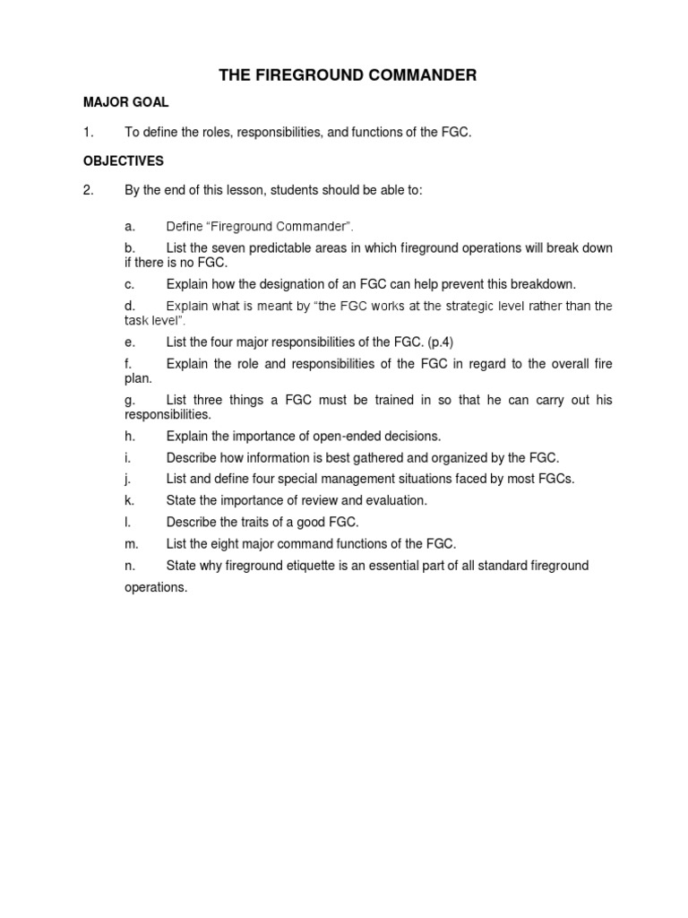 The Fireground Commander | PDF | Firefighter | Leadership