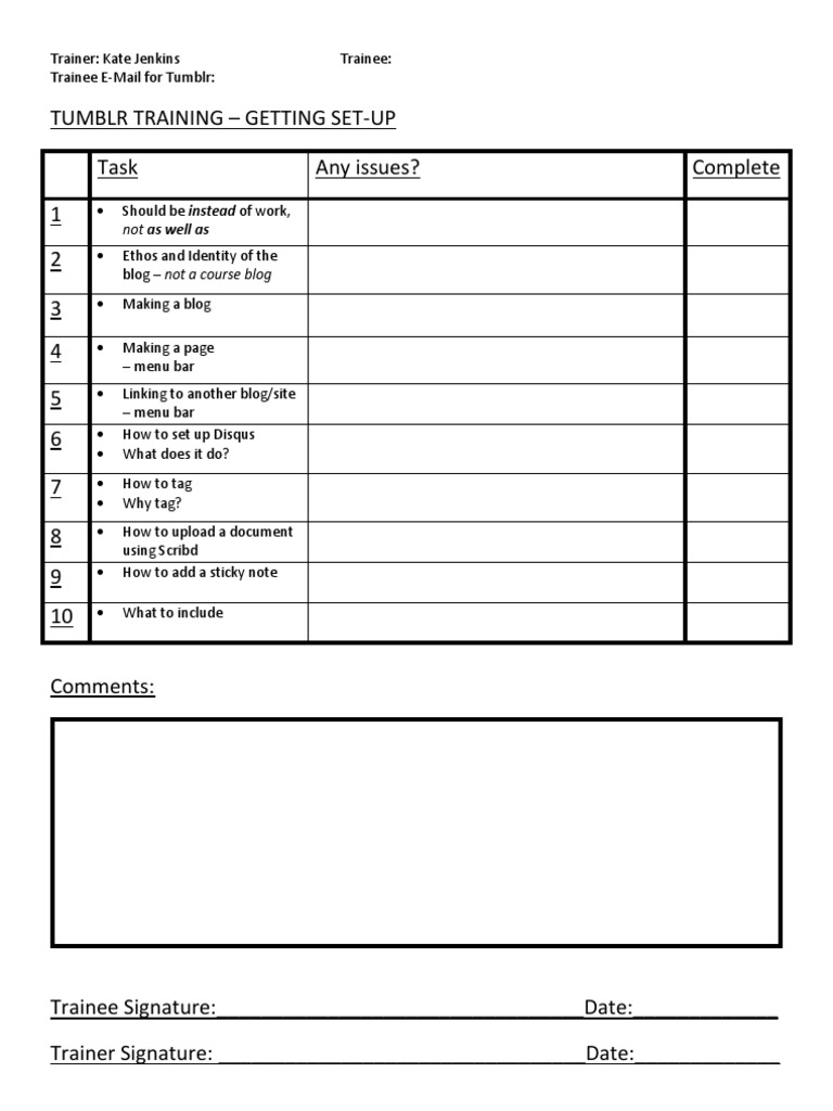 Tumblr Training | PDF | Career & Growth | Computers